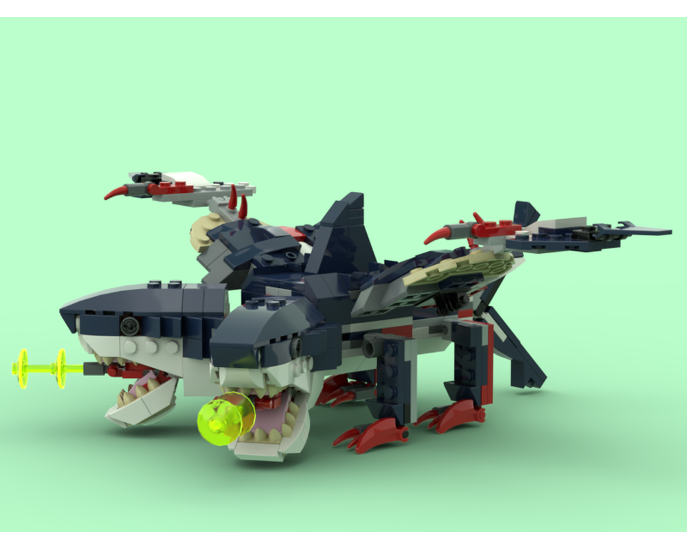 LEGO MOC Two-headed Shark Dragon 31088 2 to 1 by LegoDesigner ...