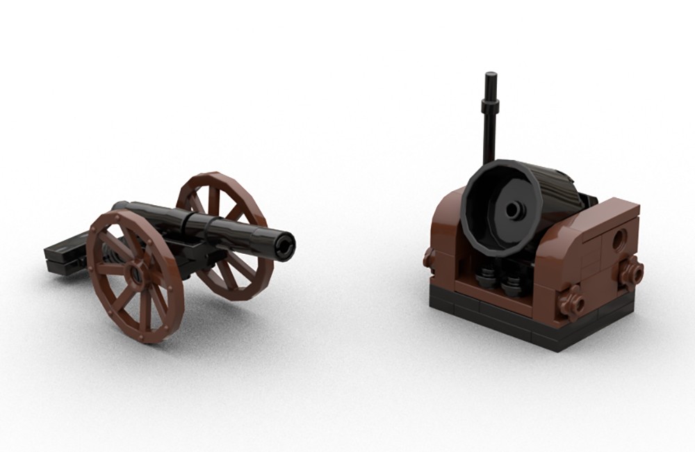 LEGO MOC Cannon and Mortar by beanbeanus | Rebrickable - Build with LEGO