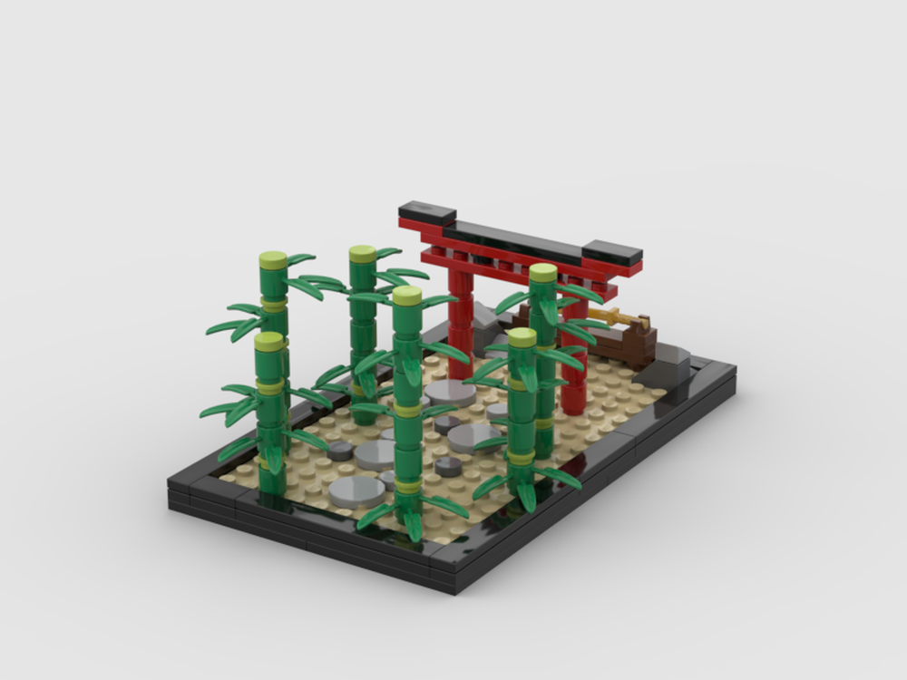Lego Moc Bamboo Forest By Themocdude Rebrickable Build With Lego