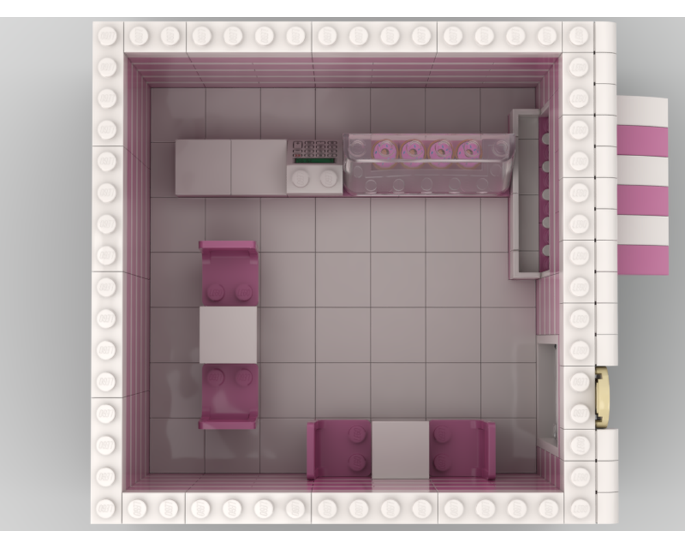 Lego Moc Small Donut Shop By Steineonkel Rebrickable Build With Lego