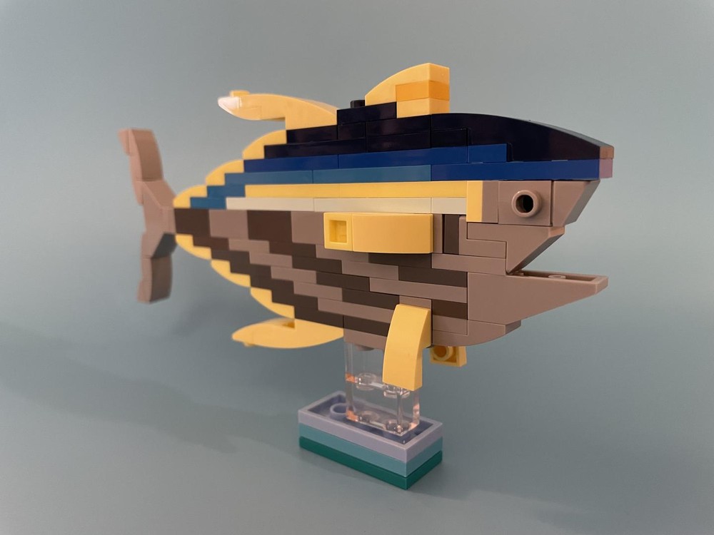 LEGO MOC Yellowfin Tuna (Ahi) mini display fish model by legoartist808 ...