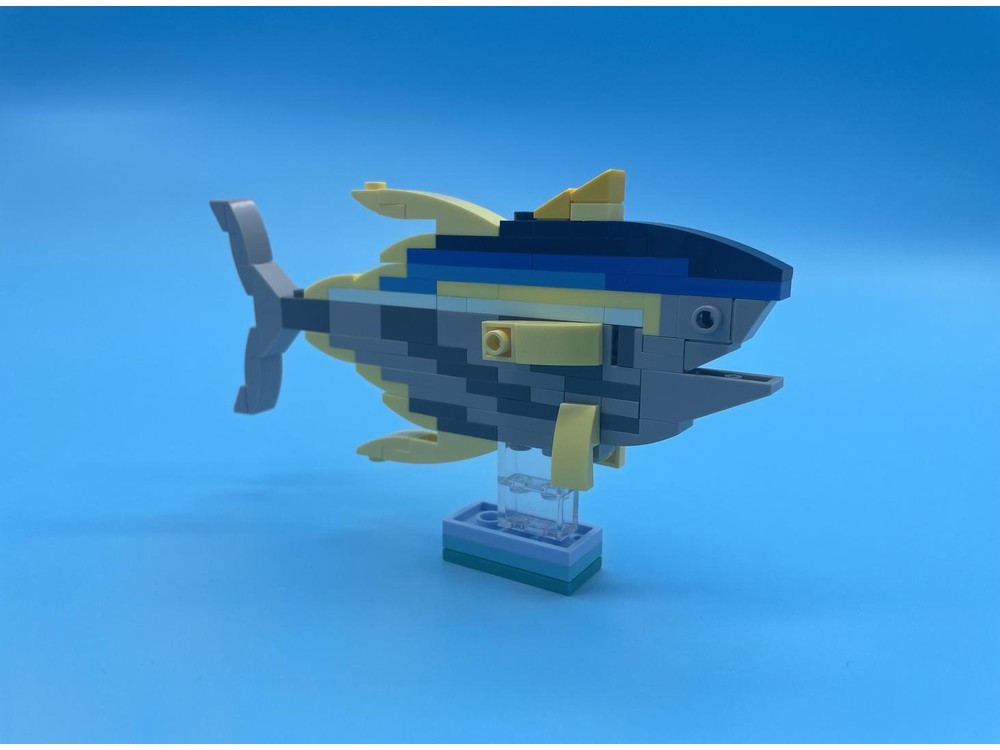 LEGO MOC Yellowfin Tuna (Ahi) mini display fish model by legoartist808 ...
