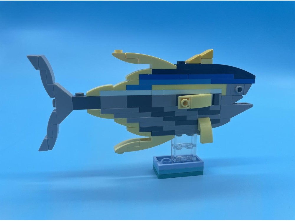 LEGO MOC Yellowfin Tuna (Ahi) mini display fish model by legoartist808 ...