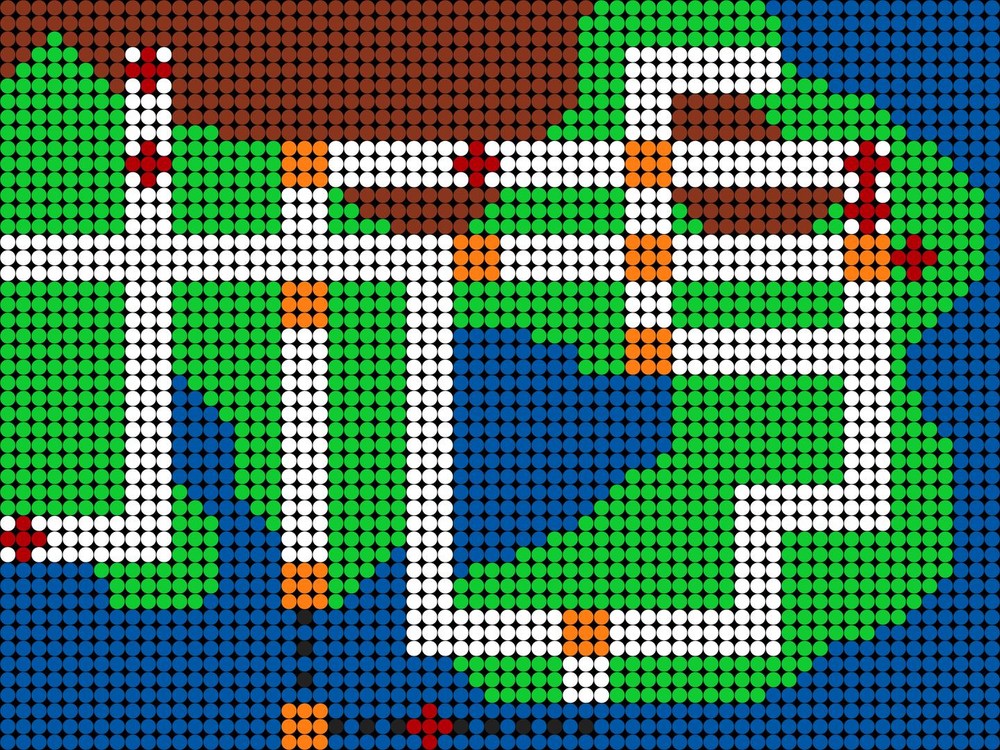 LEGO MOC Pokemon Kanto Region Mozaic by Luuka | Rebrickable - Build ...