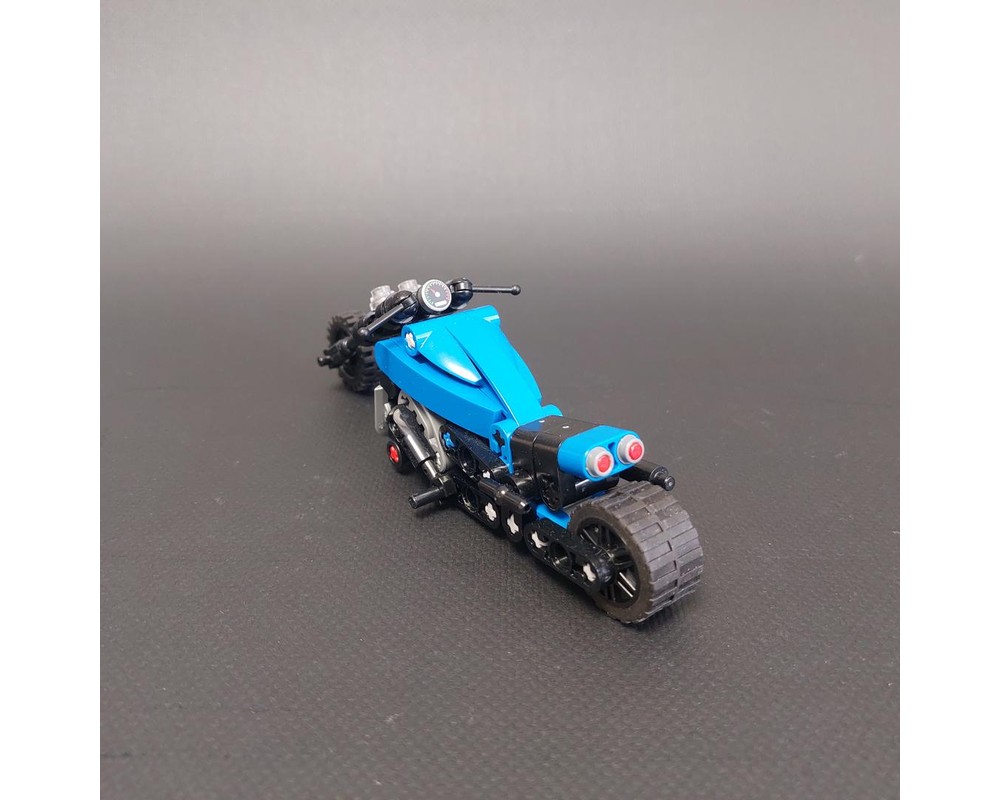 LEGO MOC Tiny Blue Motorcycle by Anton Kablash | Rebrickable - Build ...