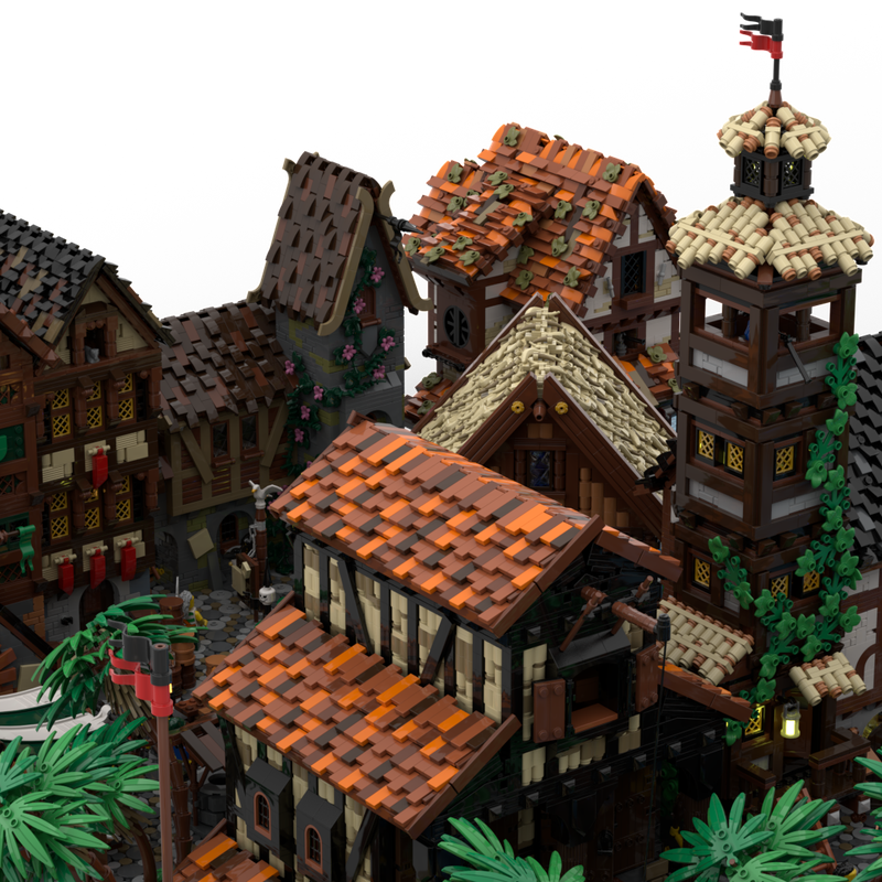 LEGO MOC Port Sauvage: A Merchant's Tale by Brickjester | Rebrickable ...
