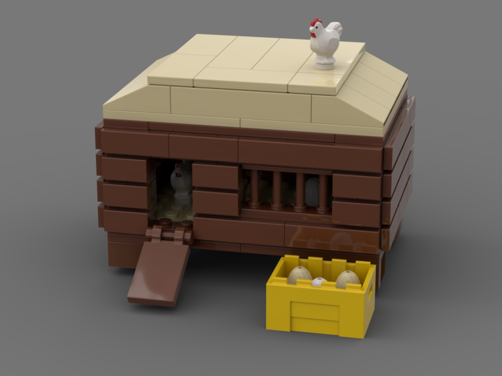 LEGO MOC Chicken Coop by Kuchenjaeger | Rebrickable - Build with LEGO