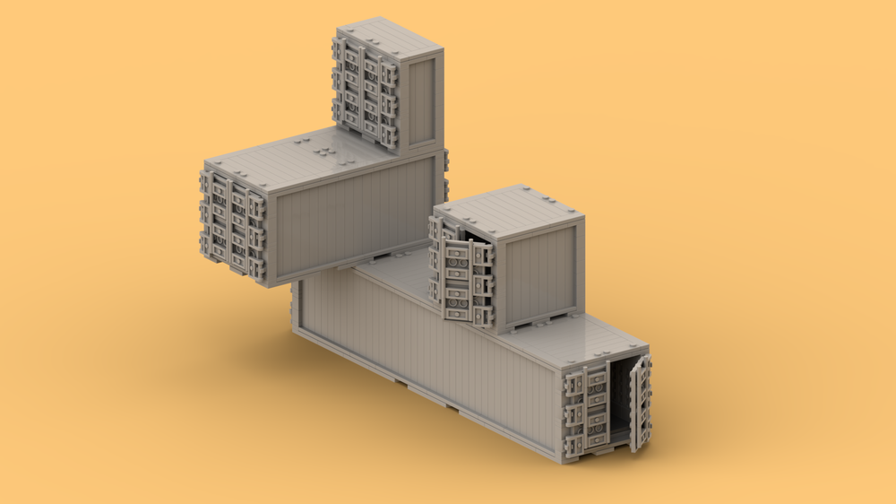 LEGO MOC Container Pack by keesbuilds | Rebrickable - Build with LEGO