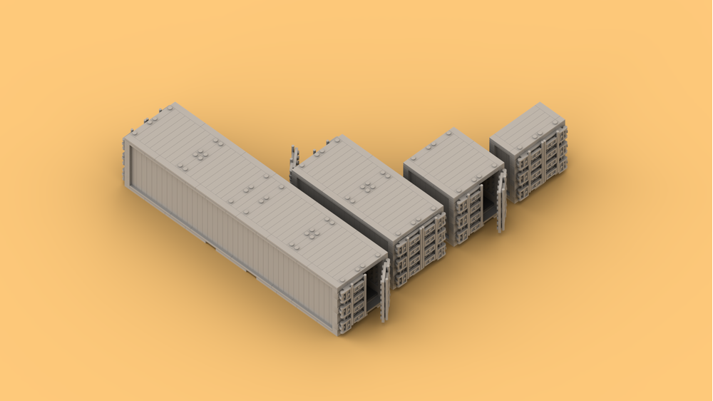 Lego Moc Container Pack By Keesbuilds Rebrickable Build With Lego