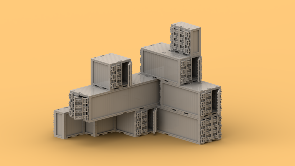 Lego Moc Container Pack By Keesbuilds Rebrickable Build With Lego