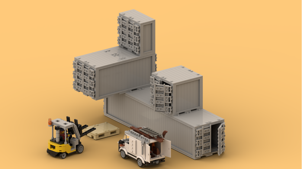 Lego Moc Container Pack By Keesbuilds Rebrickable Build With Lego
