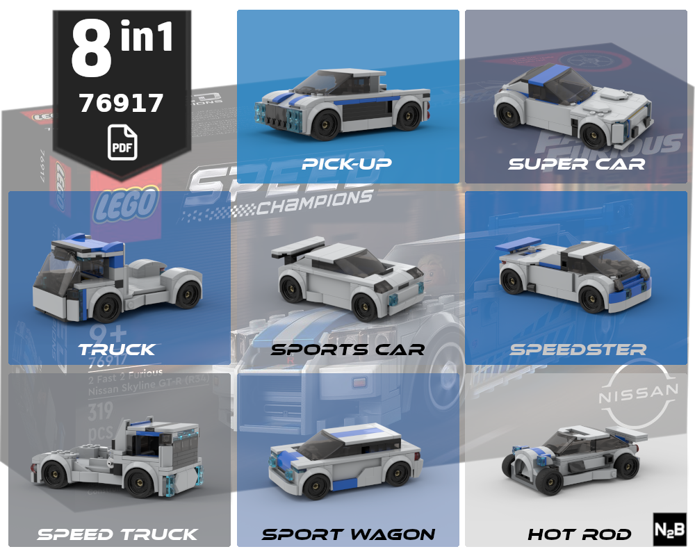 LEGO MOC Lego 76917 builder's pack 8in1 by n2brick | Rebrickable ...