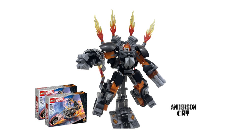 LEGO MOC Ghost Rider 76245x2 (Upgraded Mech) by anderson_brick_art ...