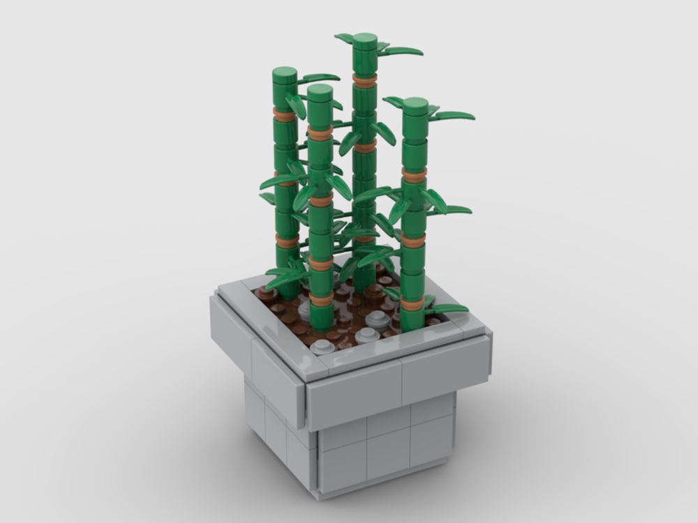 LEGO MOC Bamboo Pot by The__MOC__dude | Rebrickable - Build with LEGO