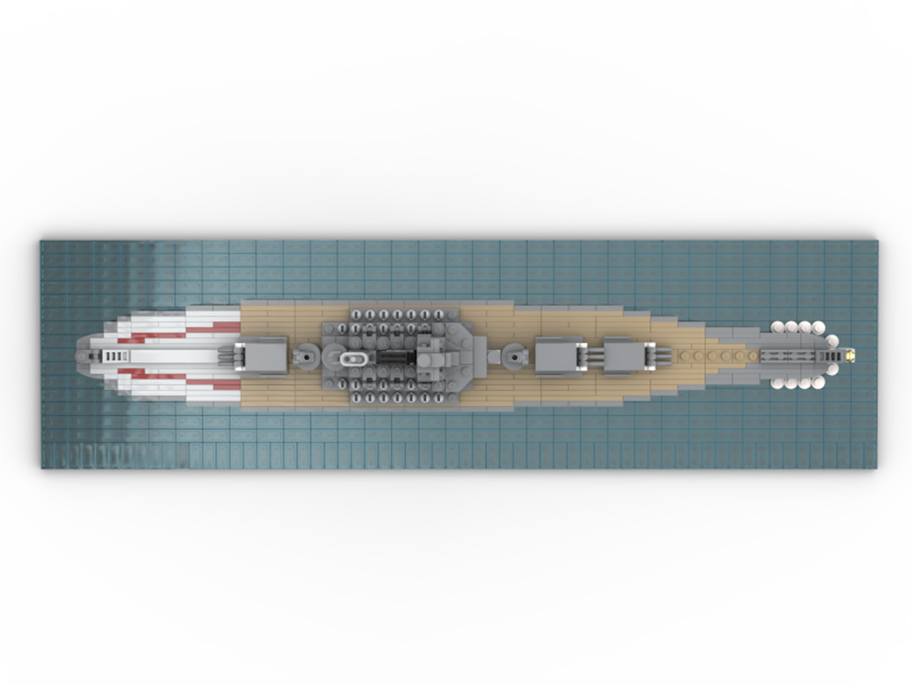 LEGO MOC-142390 IJN Yamato at sea by ReaperX_9 | Rebrickable - Build ...