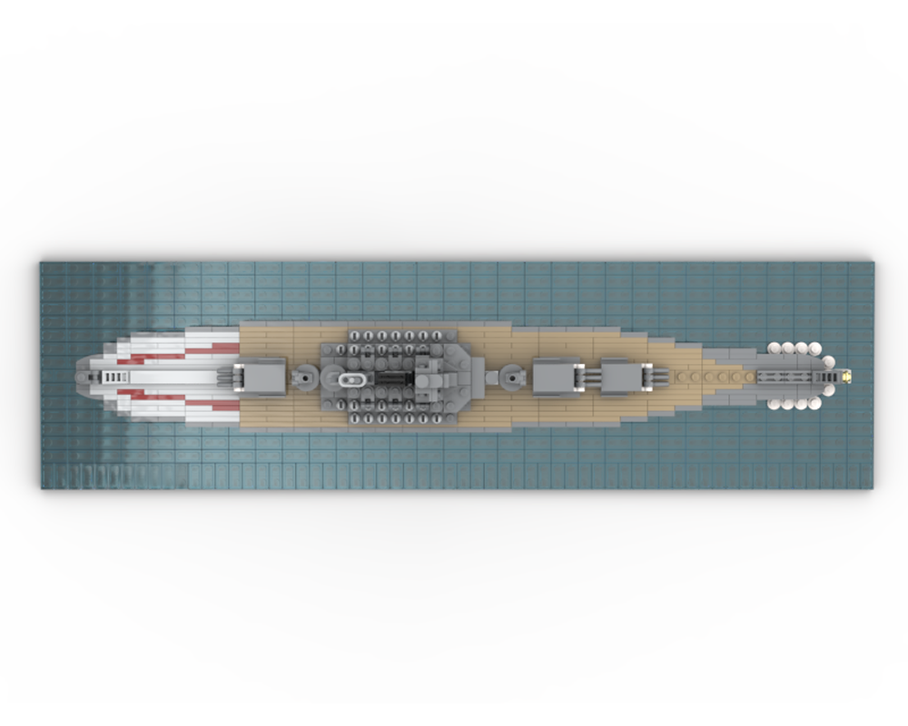 Lego Moc Ijn Yamato At Sea By Reaperx9 Rebrickable Build With Lego