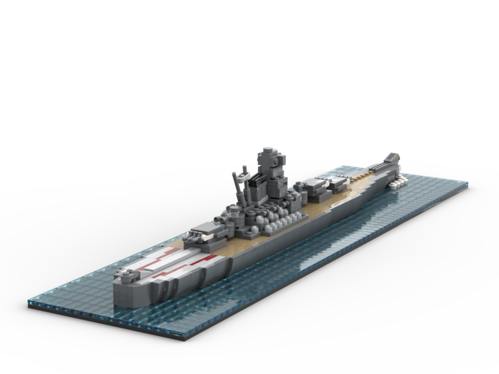 LEGO MOC IJN Yamato at sea by ReaperX_9 | Rebrickable - Build with LEGO