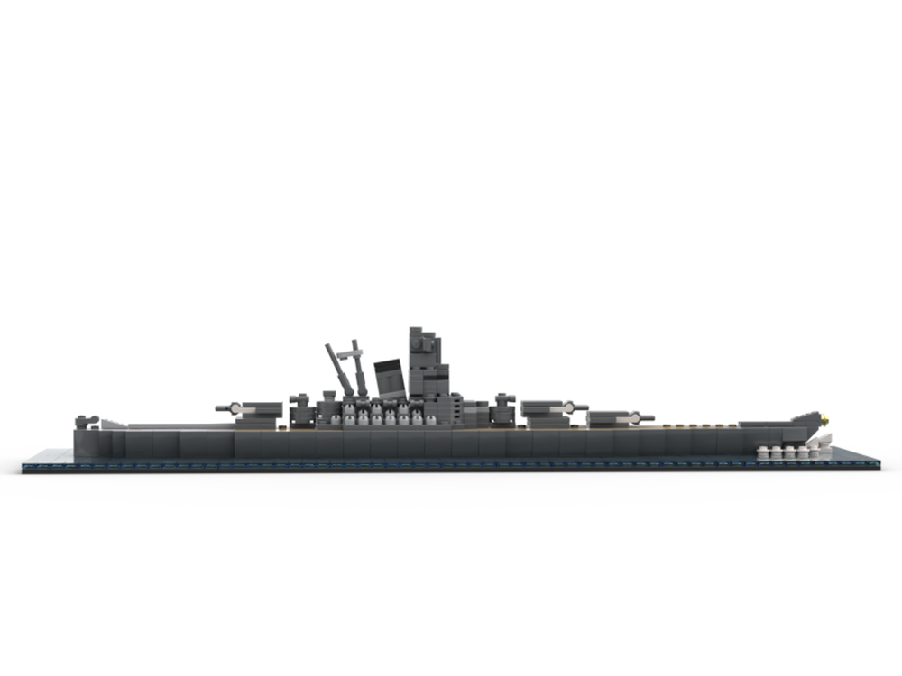 LEGO MOC IJN Yamato at sea by ReaperX_9 | Rebrickable - Build with LEGO