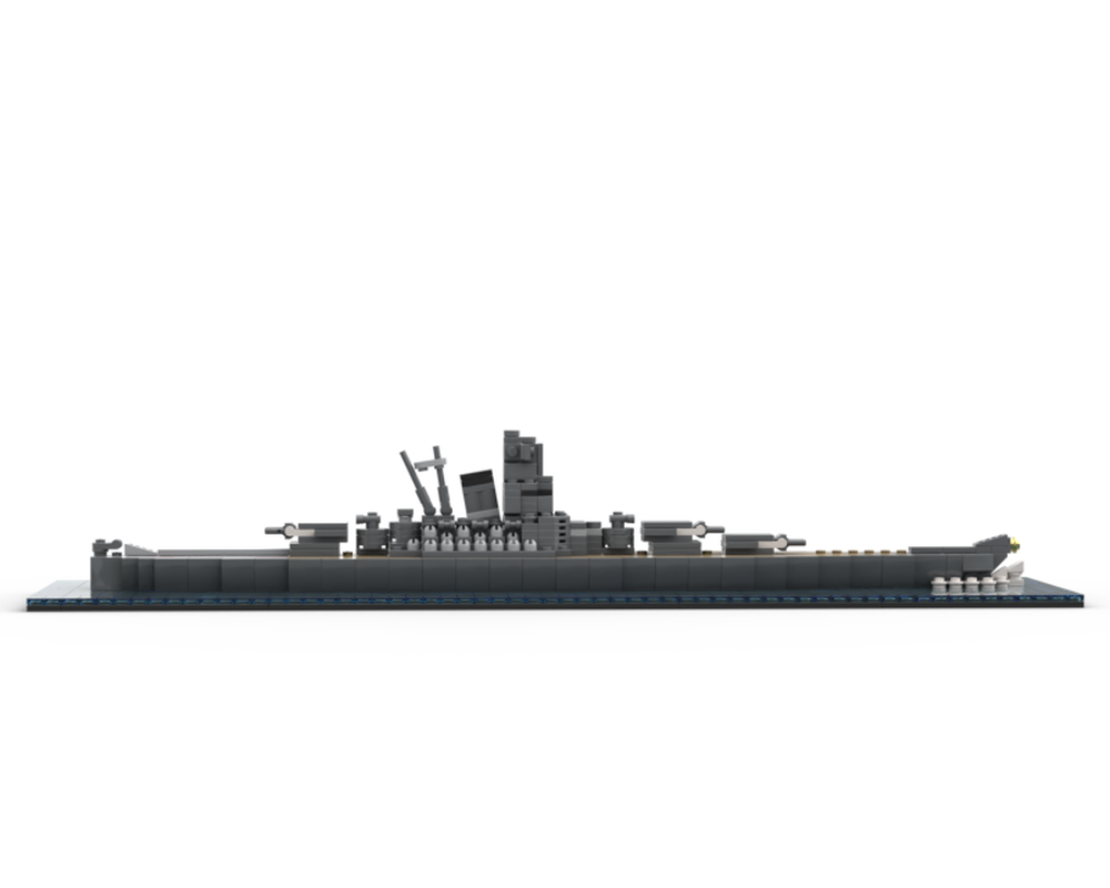 Lego Moc Ijn Yamato At Sea By Reaperx9 Rebrickable Build With Lego