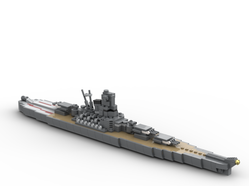 Lego Moc Ijn Yamato At Sea By Reaperx9 Rebrickable Build With Lego