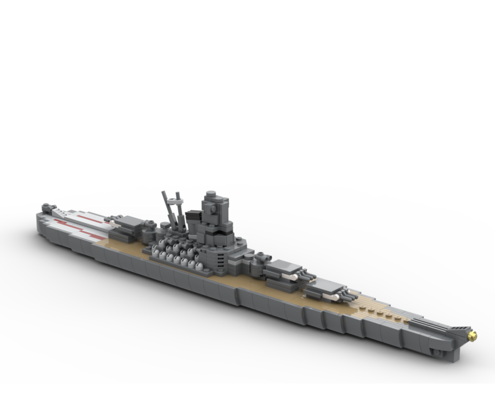 Lego Moc Ijn Yamato At Sea By Reaperx9 Rebrickable Build With Lego