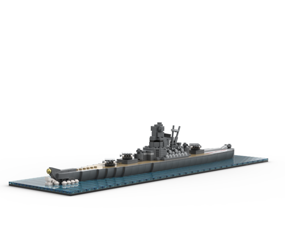 Lego Moc Ijn Yamato At Sea By Reaperx9 Rebrickable Build With Lego