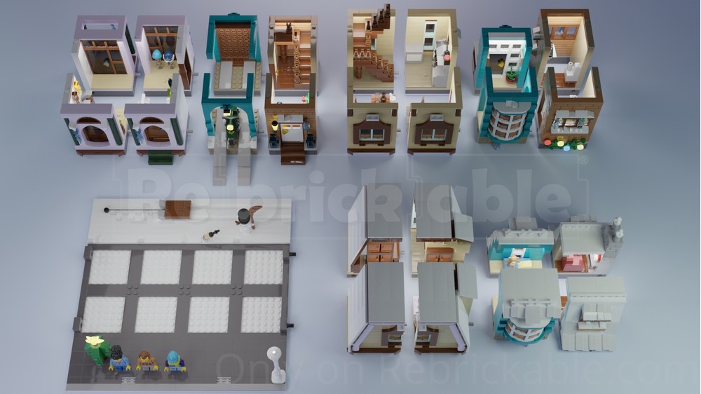 LEGO MOC 24 Advent Street by Steinedieb | Rebrickable - Build with LEGO