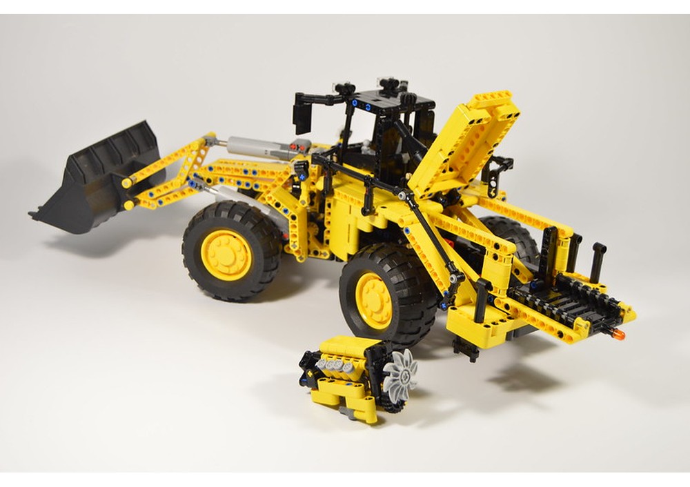 Lego Moc Wheel Loader By Superkoala Rebrickable Build With Lego