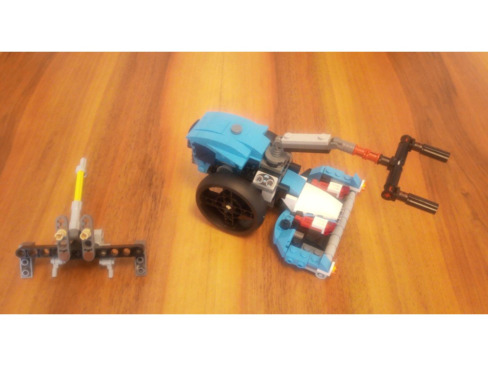 LEGO MOC-142399 31114 Single-Axle Tractor with Mower and Cultivator by ...