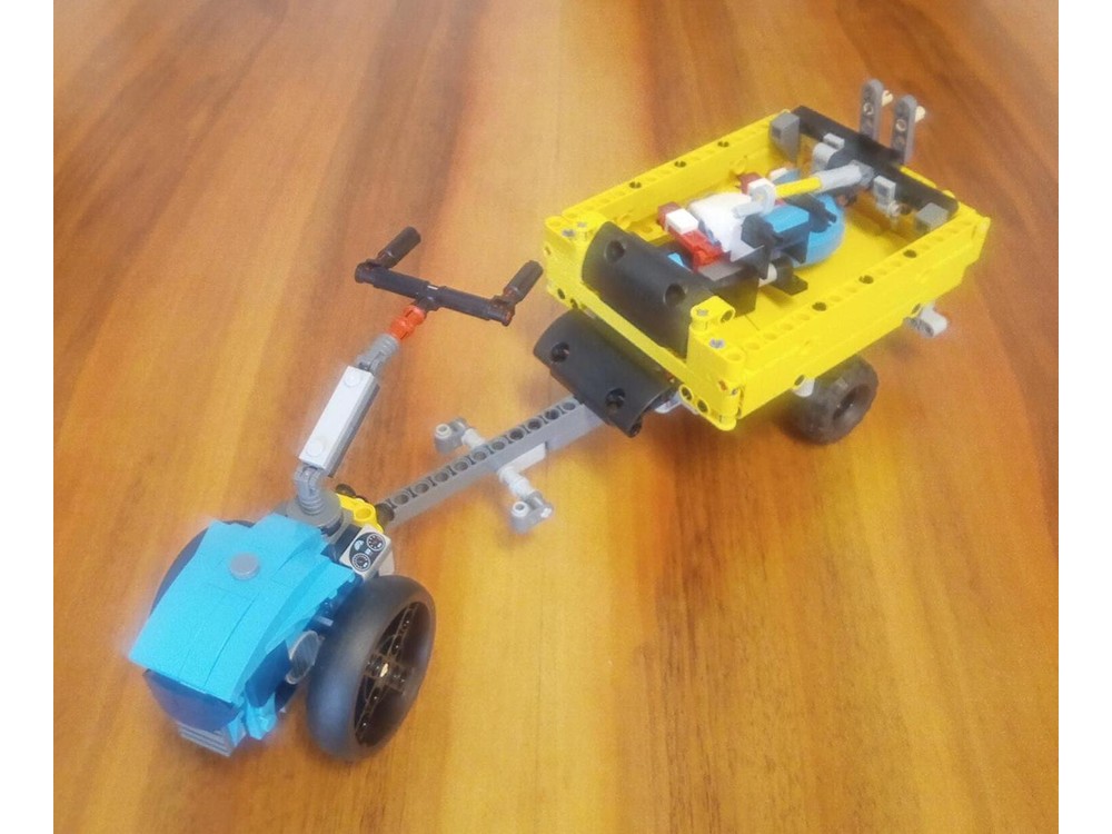 LEGO MOC-142399 31114 Single-Axle Tractor with Mower and Cultivator by ...