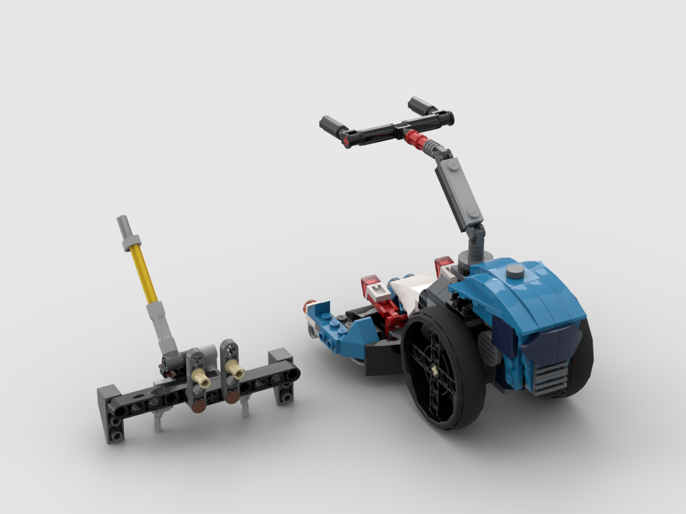 LEGO MOC 31114 Single-Axle Tractor with Mower and Cultivator by ...
