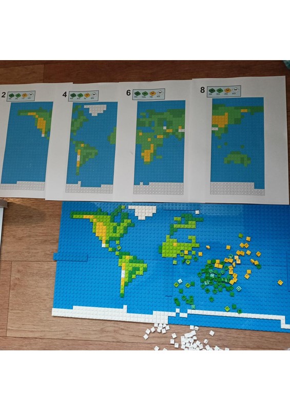 LEGO MOC World Map Mosaic by AKM-Sky | Rebrickable - Build with LEGO