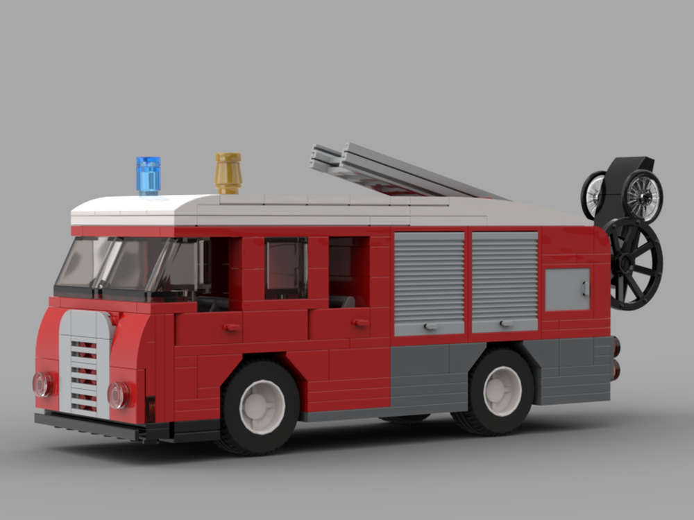 LEGO MOC Fire Brigade Vintage Style Pump Escape by DS Brick Creations ...