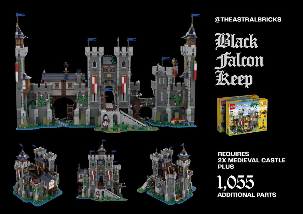 LEGO MOC Falcon Keep by The_Astral_J | Rebrickable - Build with LEGO