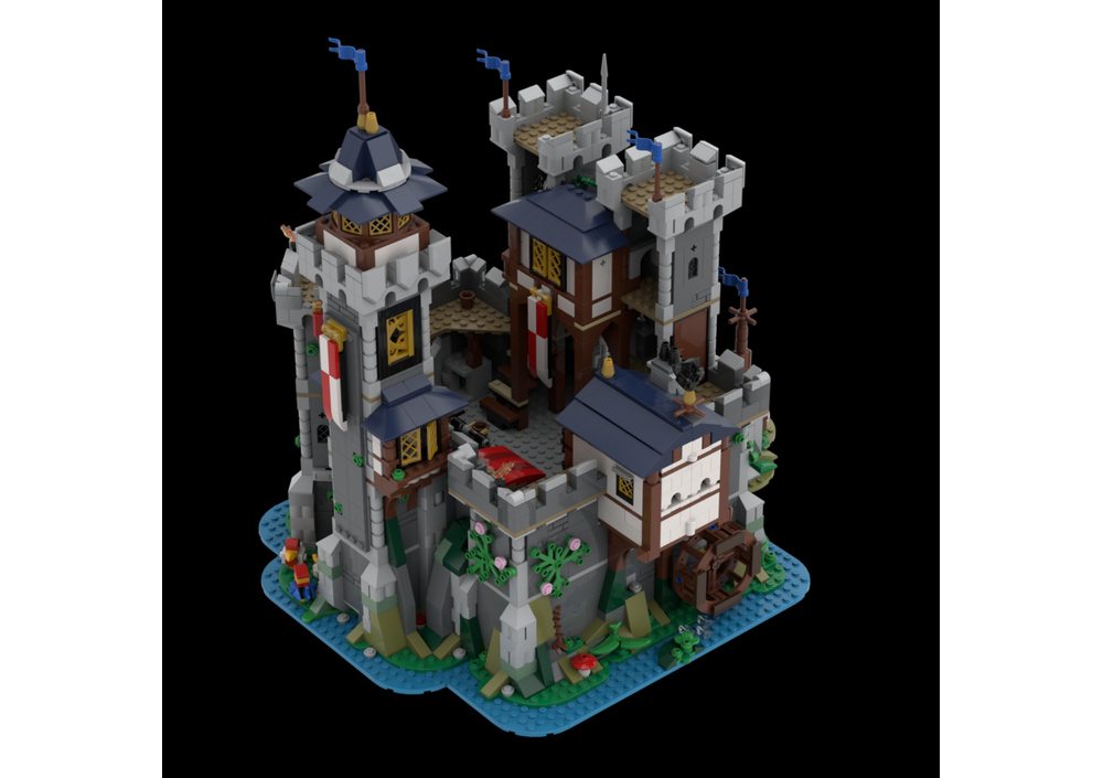 Lego Moc Falcon Keep By Theastralj Rebrickable Build With Lego