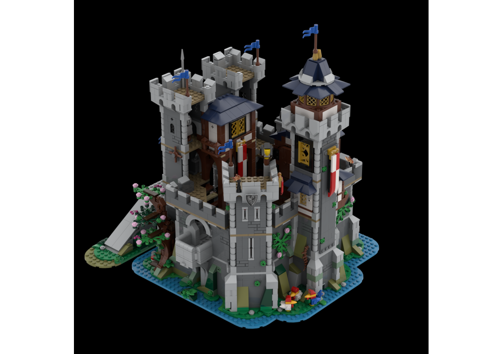 Lego Moc Falcon Keep By Theastralj Rebrickable Build With Lego