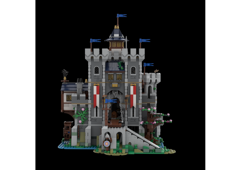 Lego Moc Falcon Keep By Theastralj Rebrickable Build With Lego
