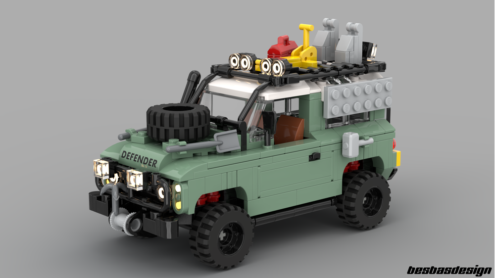 LEGO MOC Land Rover Classic Defender 90 (mini 10317) by besbasdesign ...