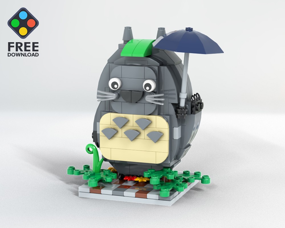 LEGO MOC Totoro Model by OneBrickPony | Rebrickable - Build with LEGO