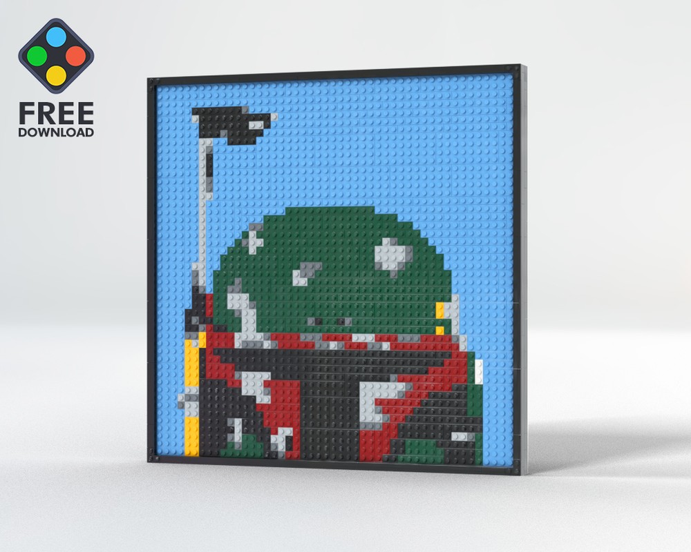 LEGO MOC Boba Fett Brick Art Mosaic by OneBrickPony | Rebrickable ...