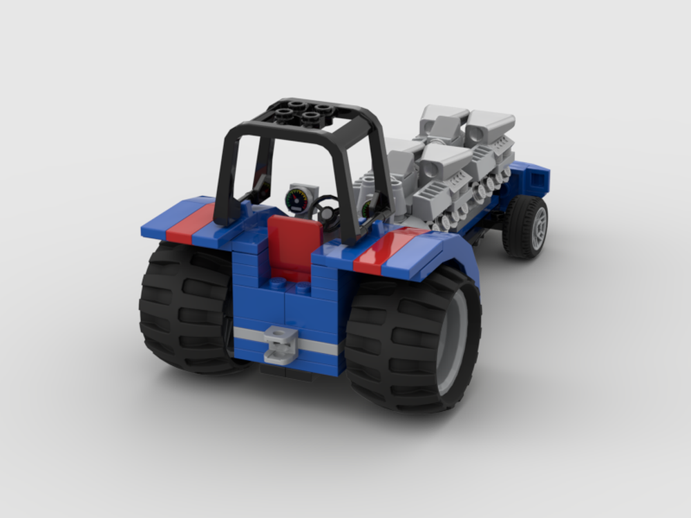 LEGO MOC Modified Pulling Tractor by JIDBrickCreations | Rebrickable ...
