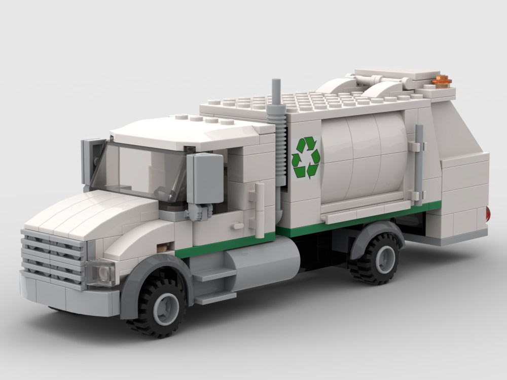 LEGO MOC Garbage Truck by JIDBrickCreations | Rebrickable - Build with LEGO