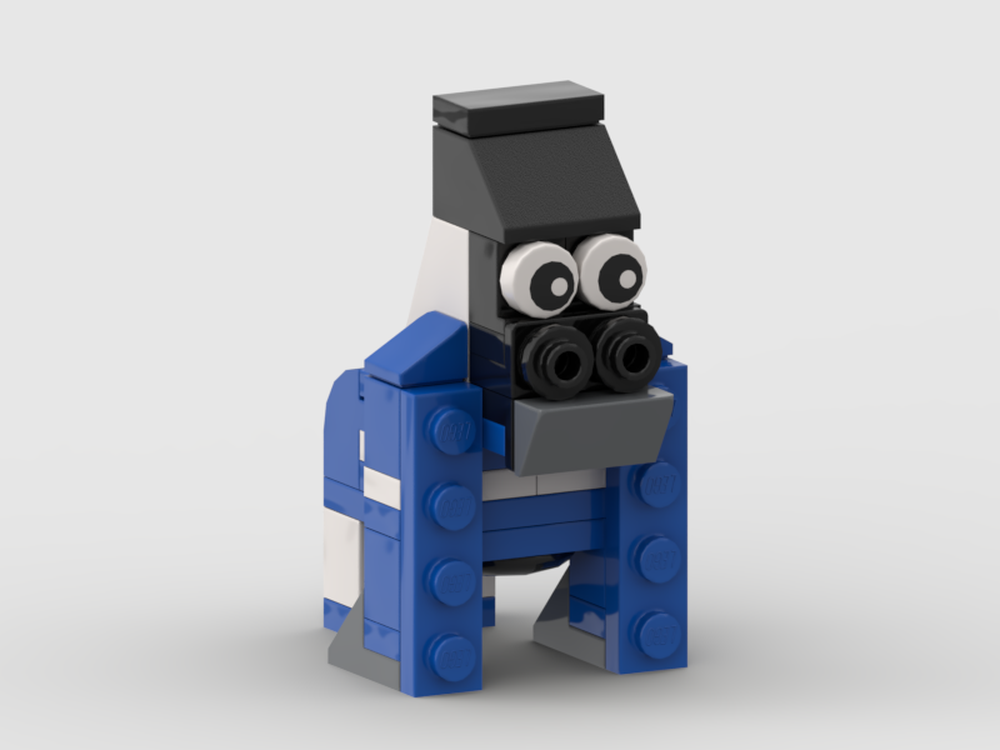 LEGO MOC-142562 Gorilla w/ Shirt by BrickDog! | Rebrickable - Build ...