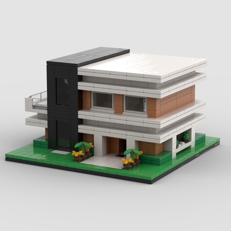 LEGO MOC Modern House (Small) by thebricksniper | Rebrickable - Build ...