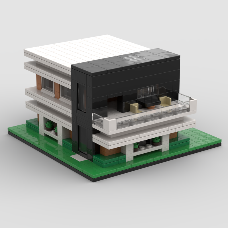 LEGO MOC Modern House (Small) by thebricksniper | Rebrickable - Build ...