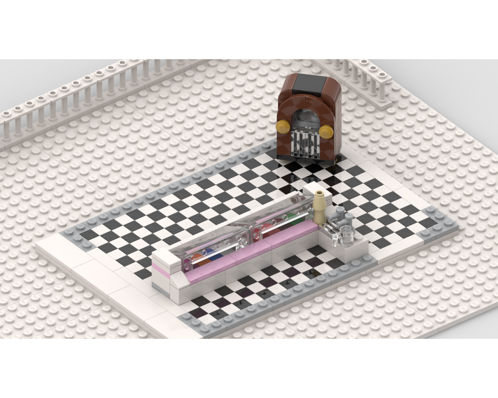 Lego Moc Ice Cream Shop By Paulojorgeramos Rebrickable Build With Lego