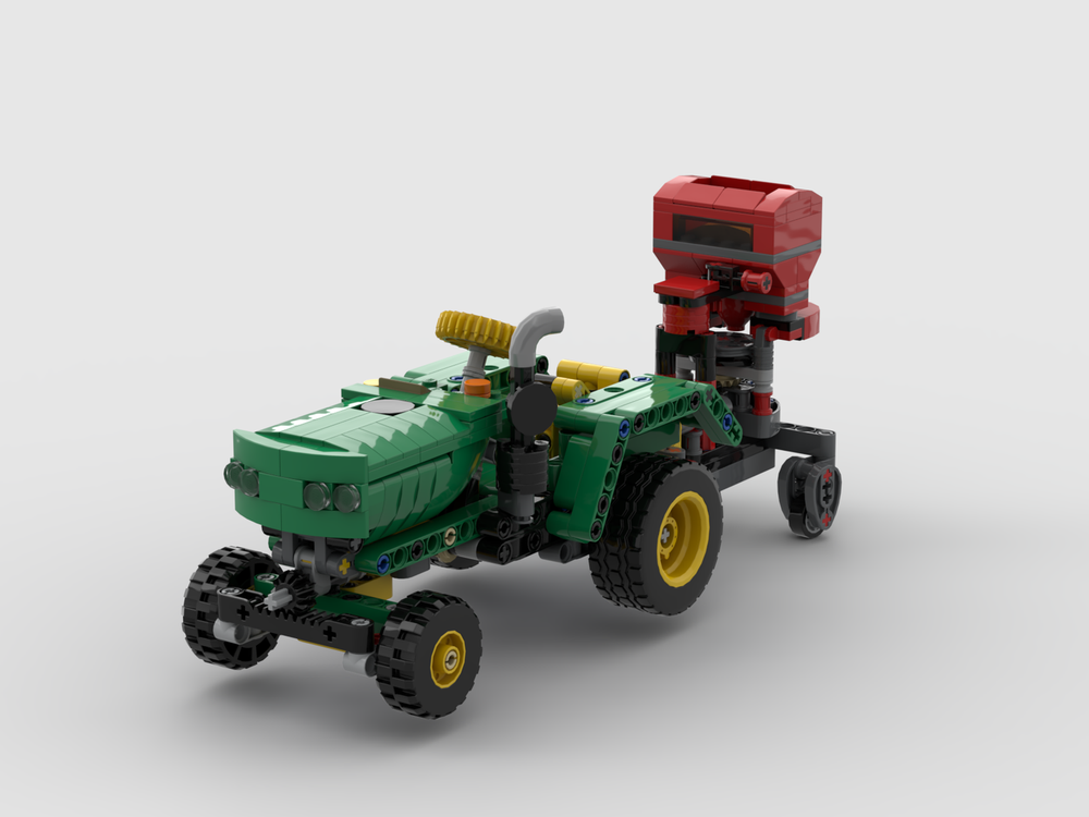 Lego Moc Saltsand Spreader For Single Axle Tractor By Larsagri