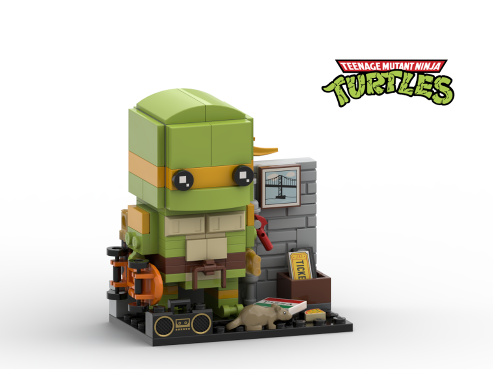 LEGO MOC TMNT - Michelangelo - Brickheadz by EdgarGuacs | Rebrickable ...