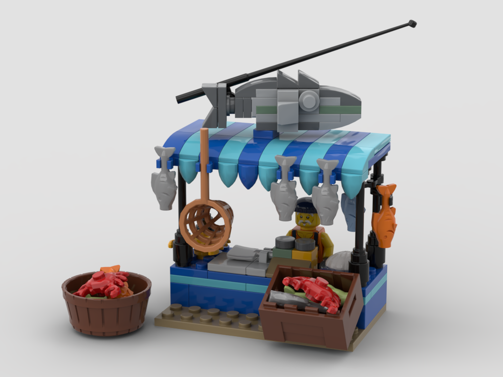 LEGO MOC Fish Stand by gabizon | Rebrickable - Build with LEGO