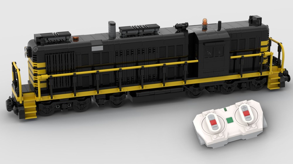 LEGO MOC Diesel locomotive -- Alaska Railroad ALCO MRS-1 -- MOC by Mimi68 | Rebrickable - Build ...